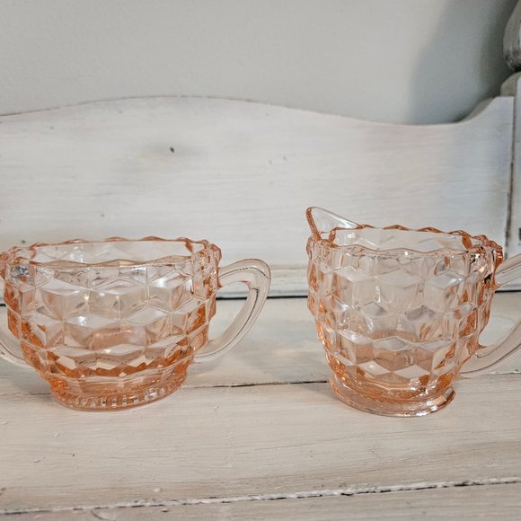 Jeannette Glass Co. | Kitchen | Vintage Jeannette Glass Pink Depression ...
